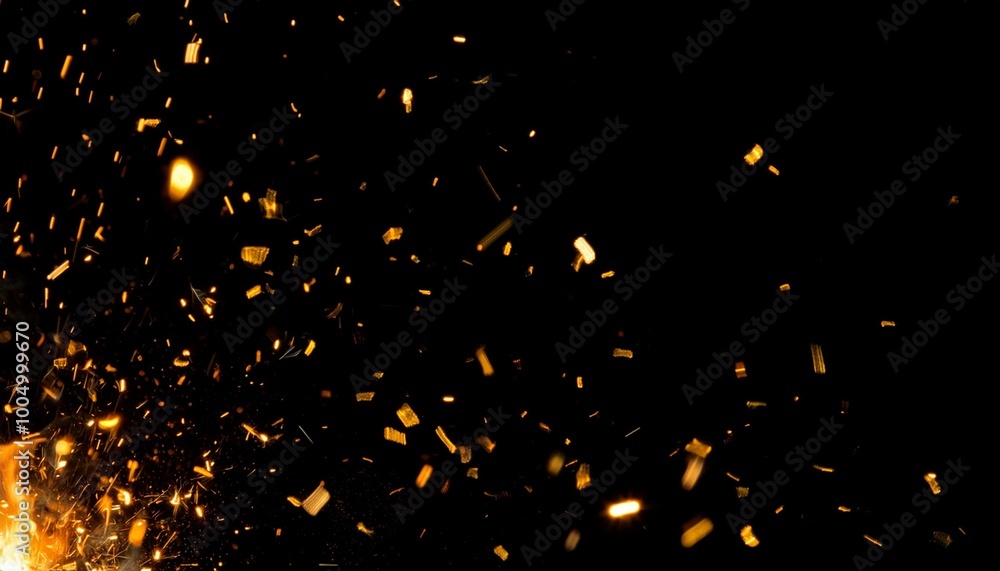 confetti stock black effect overlays texture fire embers background ...