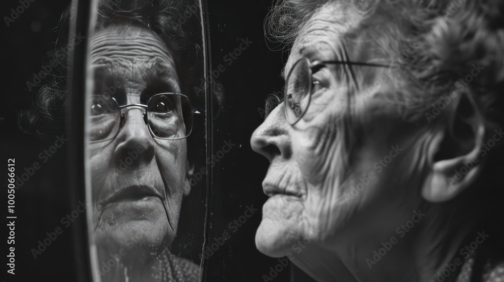 A visual of someone staring at a photograph or object of sentimental ...