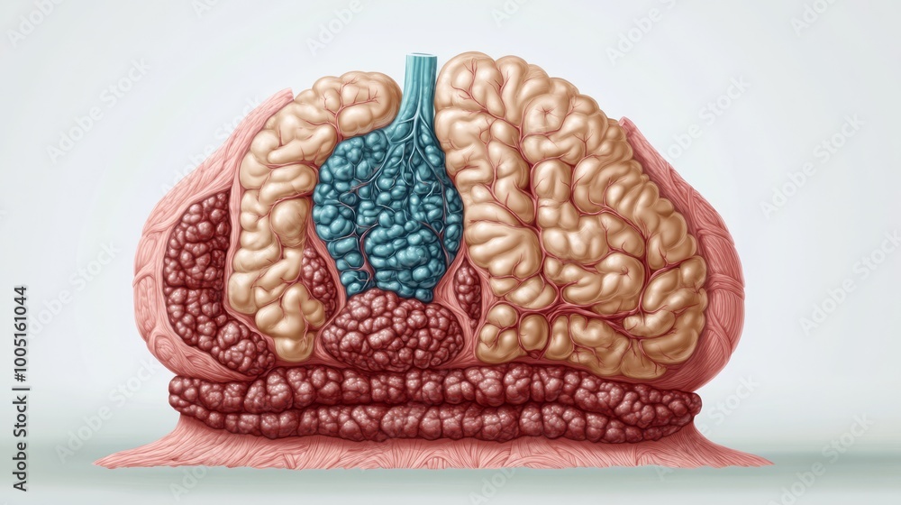Digital illustration of the human skin layers showing the epidermis ...