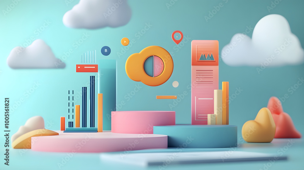 A 3D-animated corporate presentation where a company’s logo morphs into ...