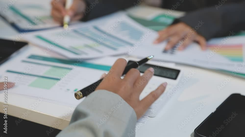 Business team people planning hand using laptop for working technology ...