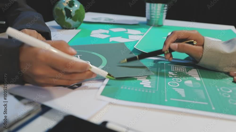Business team people planning hand using laptop for working technology ...