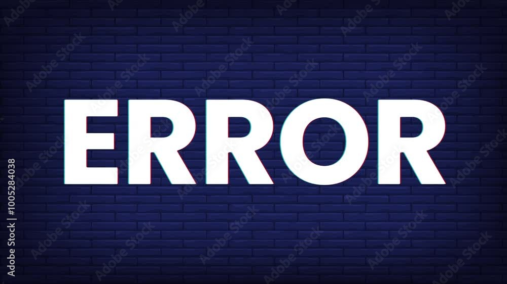error text effect white color problem error text in wall blue ...