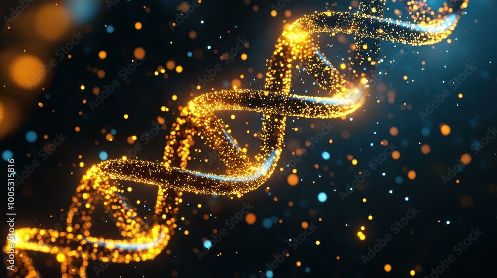 Explore a vibrant DNA double helix illustration showcasing the ...