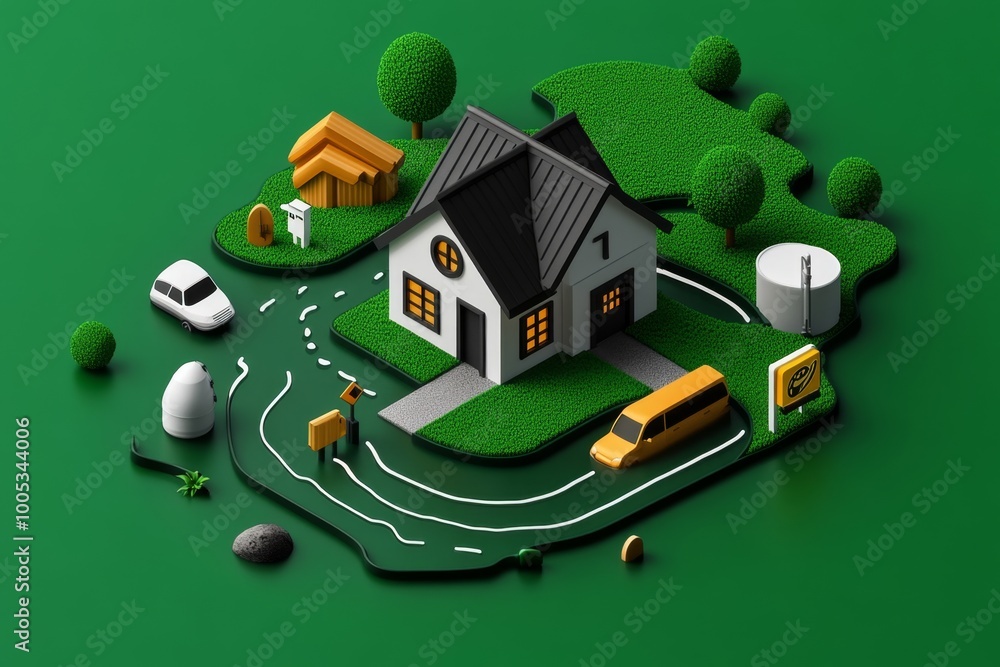 Simple, clean design of a flash flood warning, using minimal lines to ...