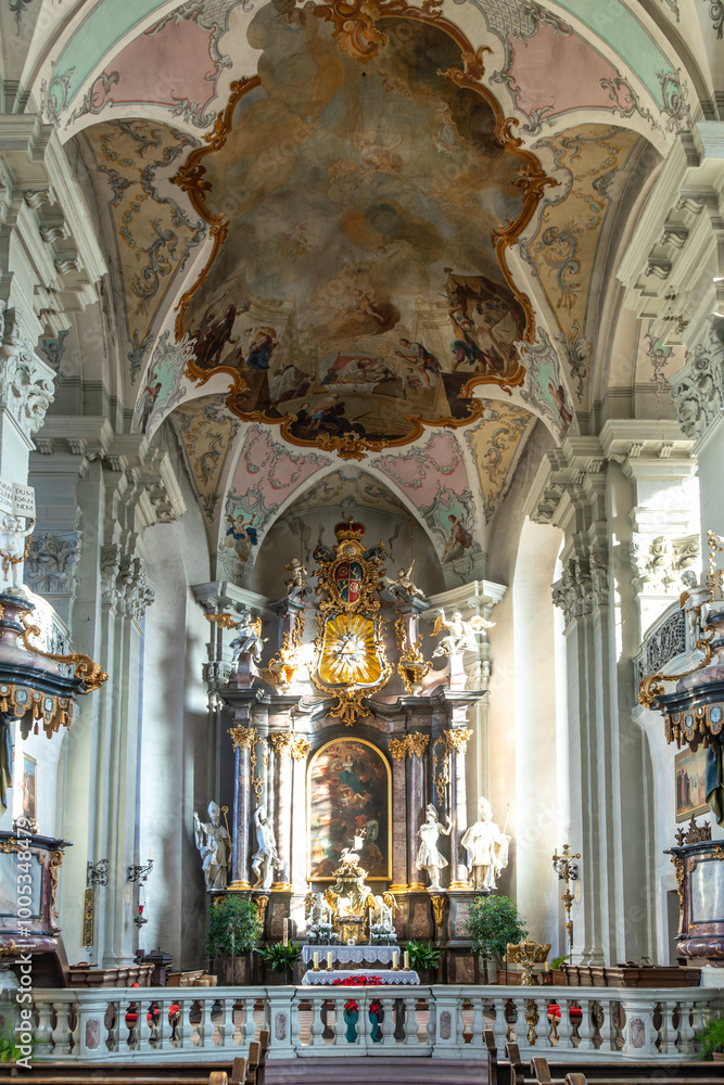 the catholic church St. Gangolf was built by architect Alexander Jakob ...