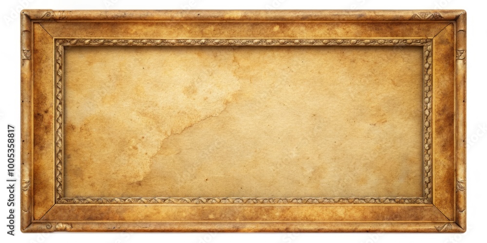 This vintage paper border offers blank space for your designs, with a ...