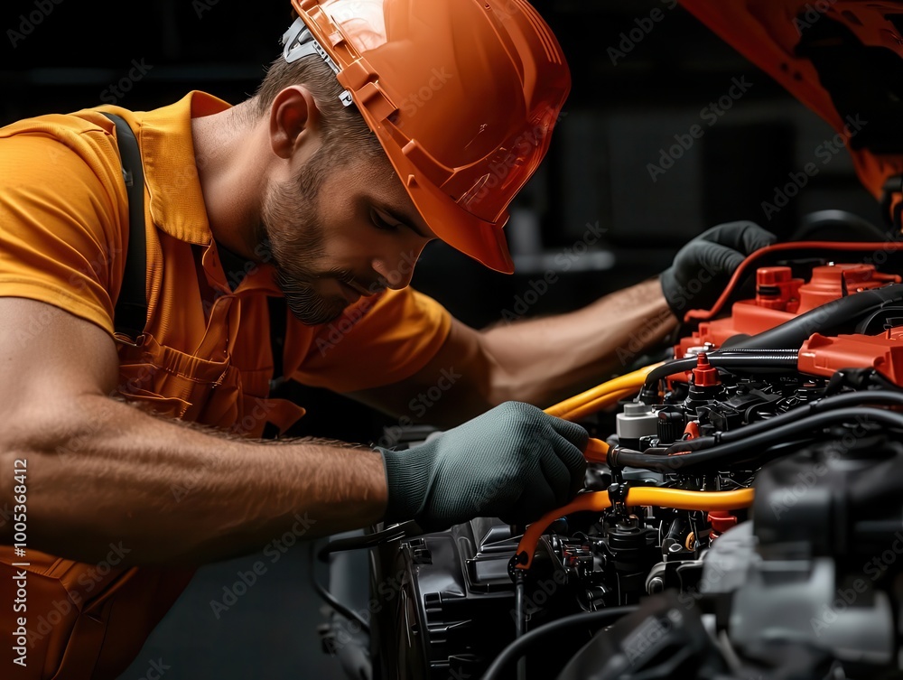 Automotive engineer designing regenerative braking systems to improve ...