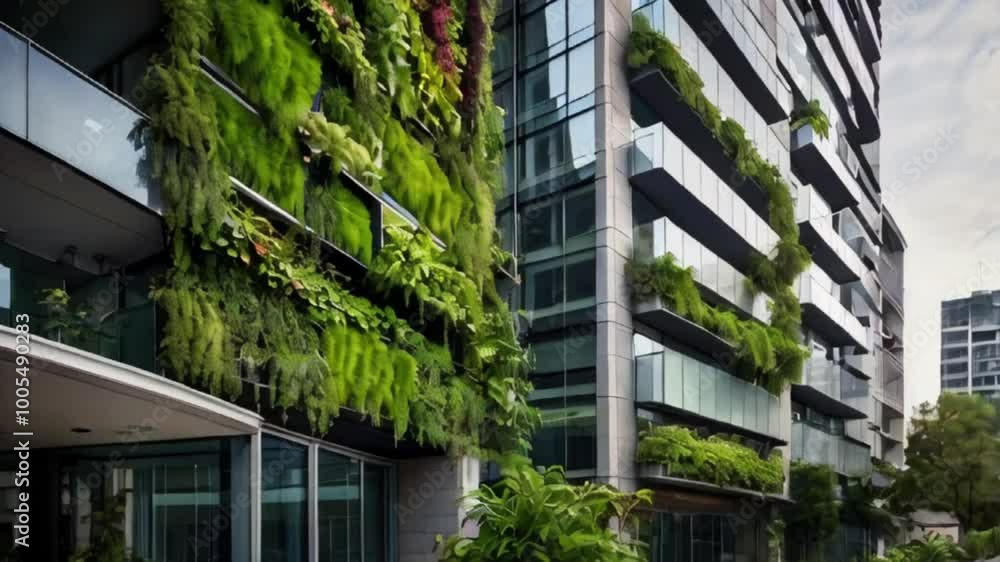 A modern architectural building with a sleek design features multiple ...