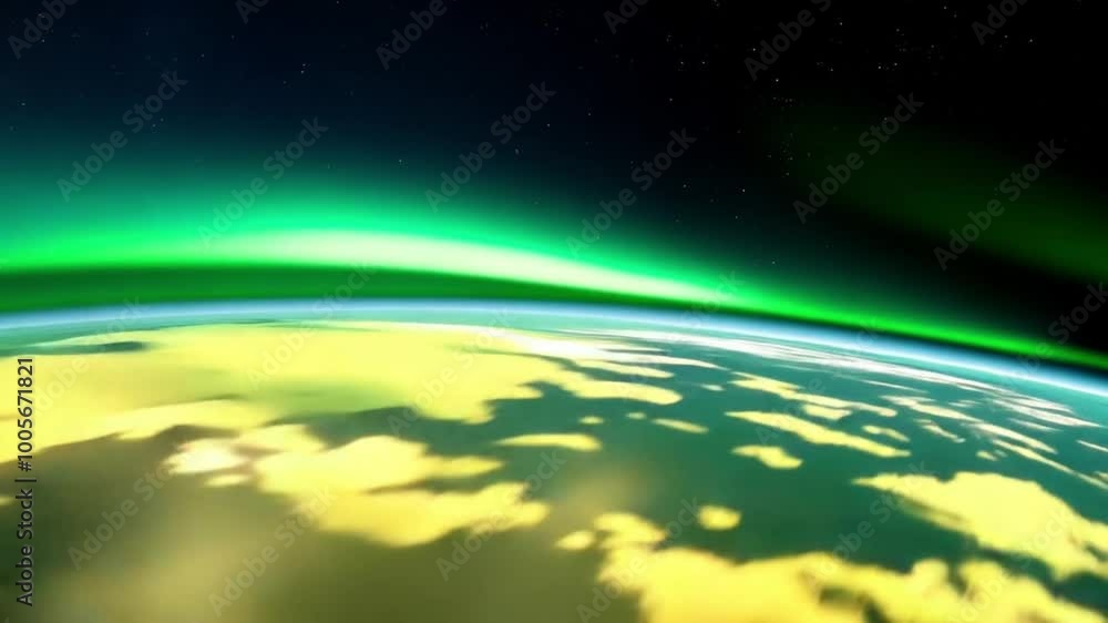 A time-lapse of the Northern Lights as seen from space, revealing the ...