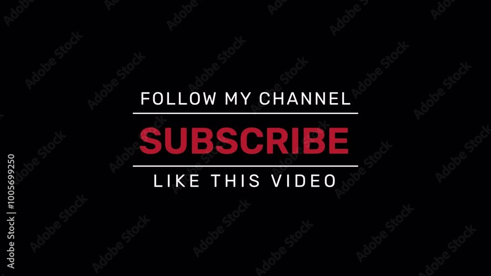 Simple and modern subscribe button for videos, social media posts, and ...