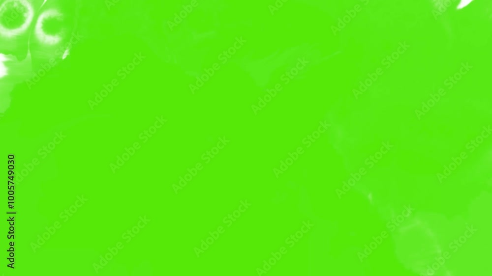 ink splatters, droplets falling and spreading on chroma key. Ink bleed ...