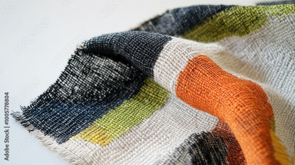 Close-up of a textile material that captures its unique texture and ...