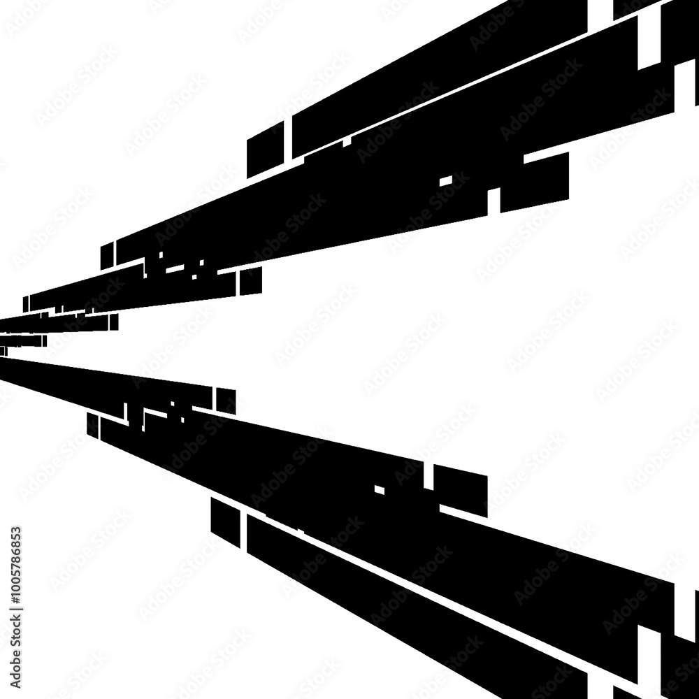 Set of white noise textures, glitch pattern. Collection of 1-bit pixel ...