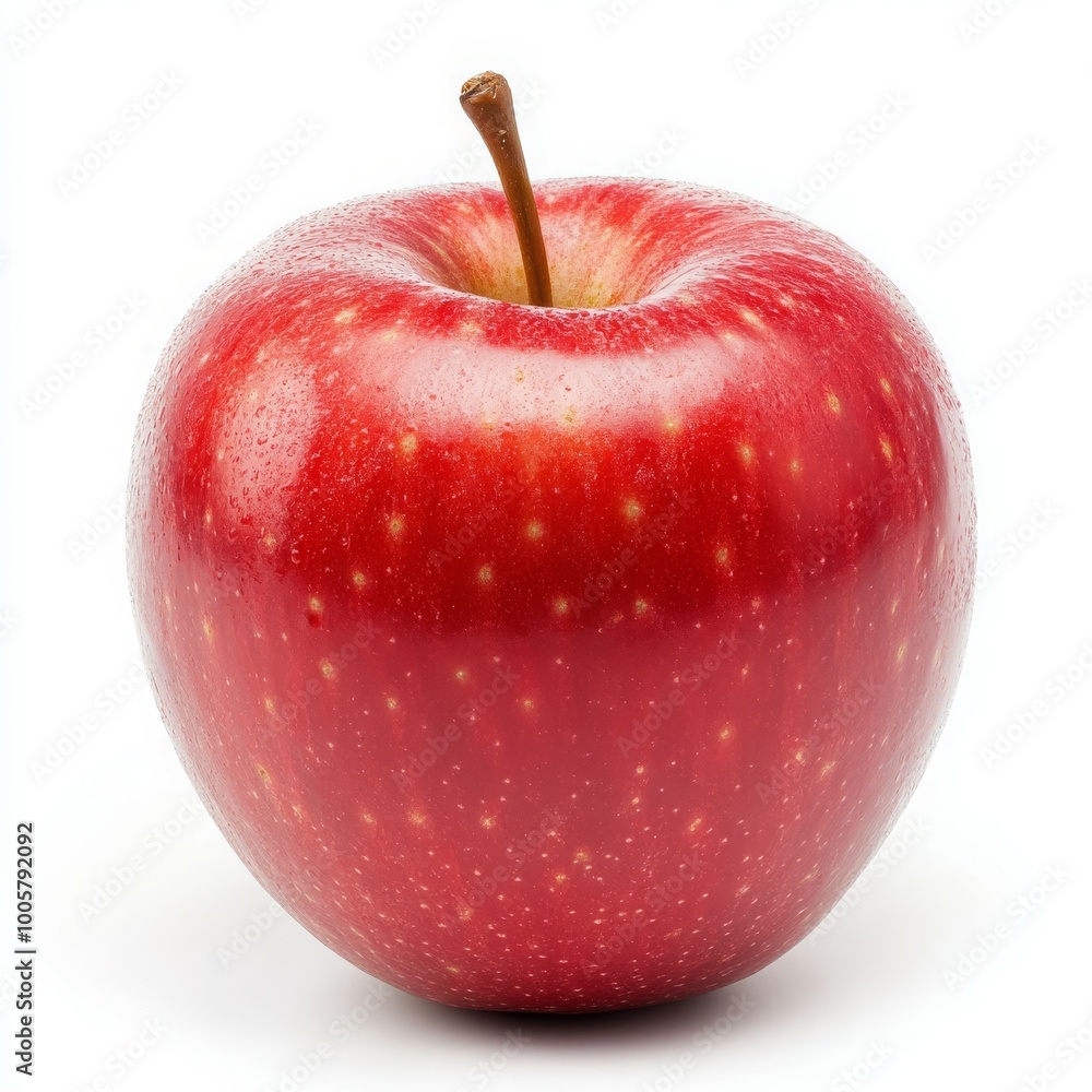 Red apple isolated on white background, clipping path, full depth of ...