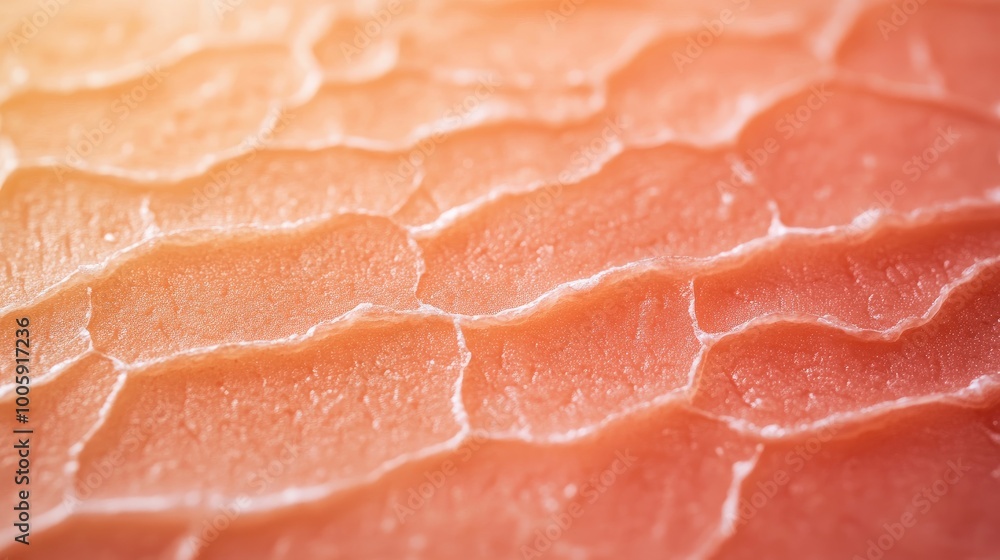 Close-up view of fresh fish skin texture revealing its unique pattern ...