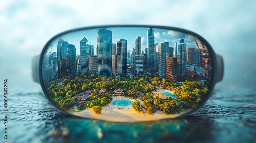 an A travel agency using AR to offer virtual tours of destinations and ...