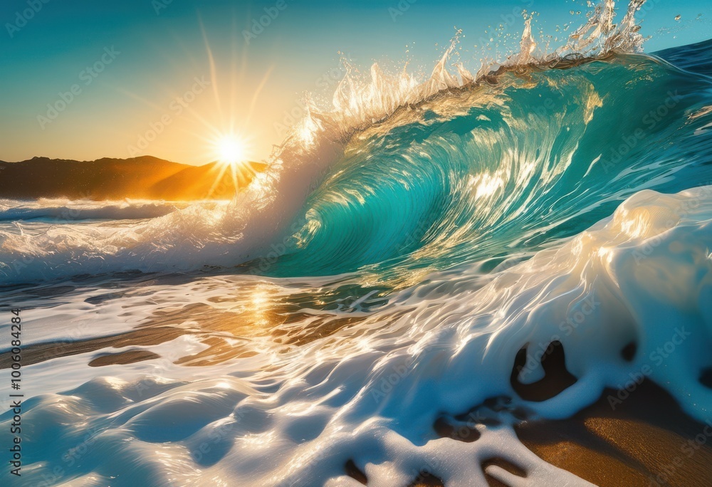 vibrant dynamic ocean wave patterns producing stunning textures along ...