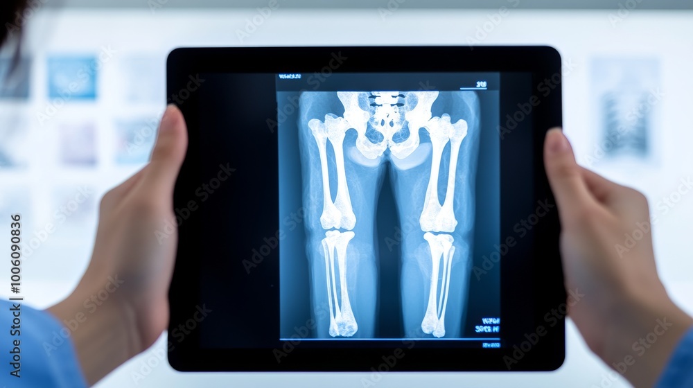 2409_356.a female orthopedic doctor explaining the healing process of a ...