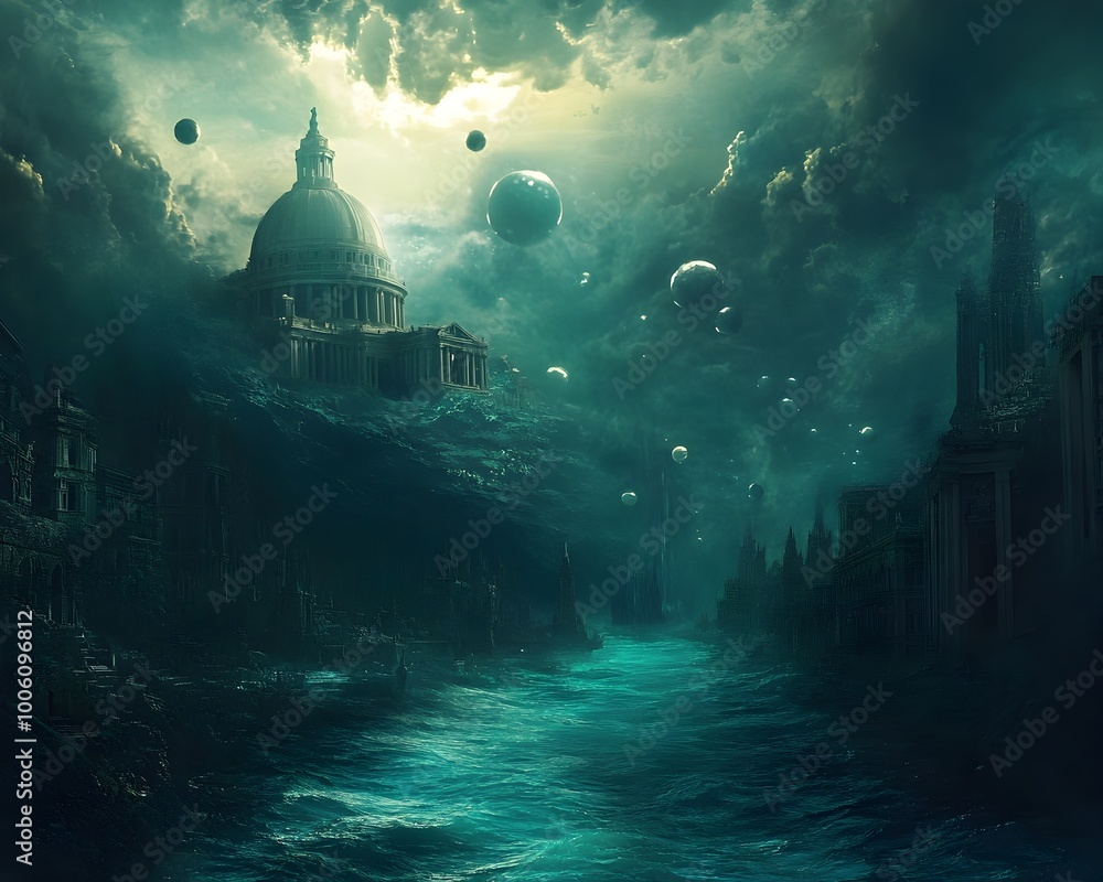 Bermuda Triangle A haunting tableau where the known and unknown collide ...