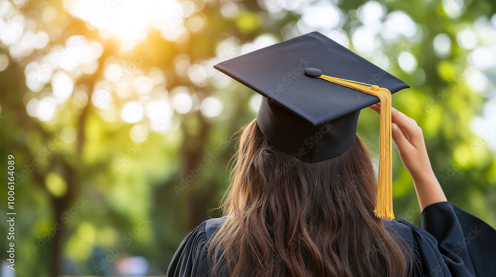 graduation cap being placed on students head symbolizes achievement and ...