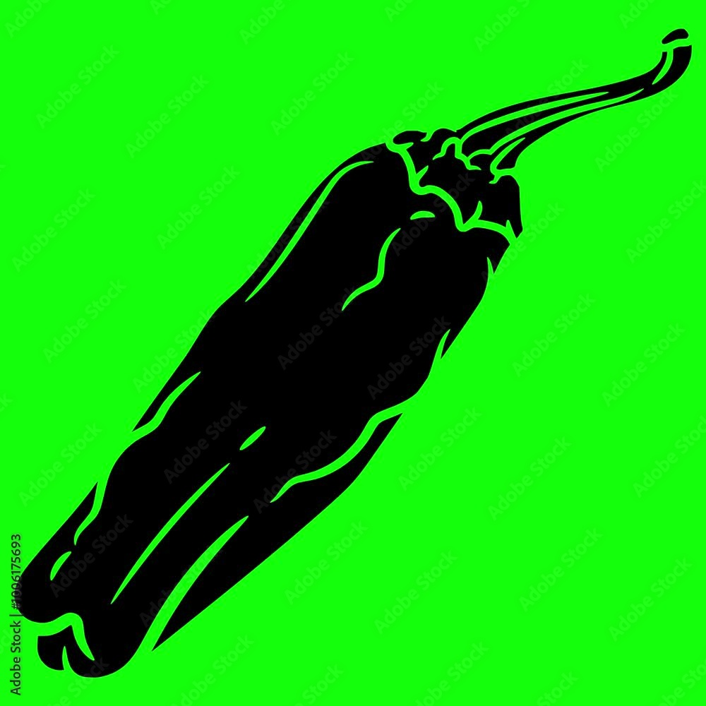 spicy illustration chili silhouette pepper logo spice icon hot chilli ...