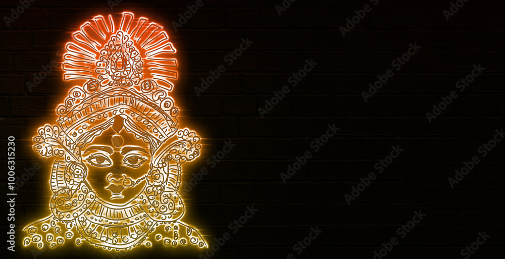 Maa Durga A Representation of Courage, Compassion, and Strength Stock ...