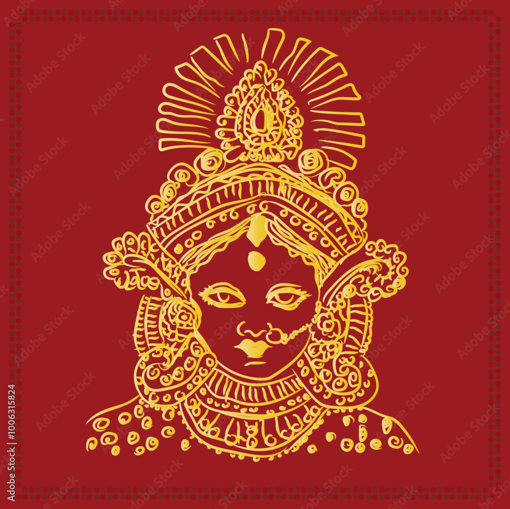 Maa Durga, a form of Shakti, embodies the divine feminine energy and is ...