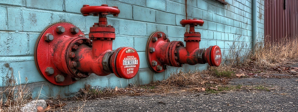A detailed look at emergency shutoff valves strategically placed along ...