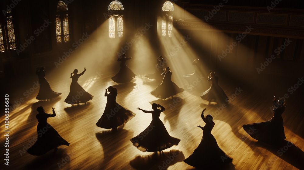 Mystical view of Mevlana Whirling Dervishes Festival, dervishes ...