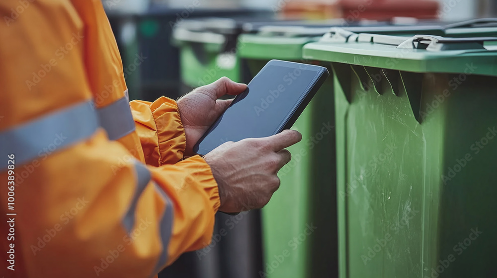 Photo & Art Print Waste Management App Interface Helping Users Track ...