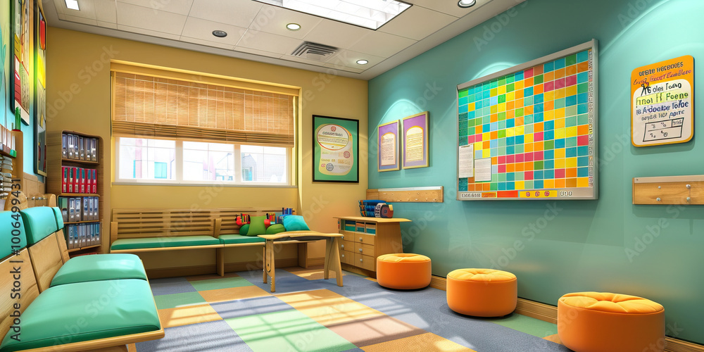 Occupational Therapy Room Wall: Displaying adaptive equipment catalogs ...