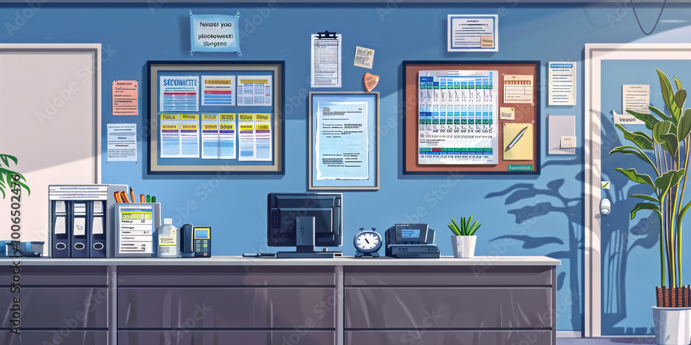 Hospitalist's Office Wall: Covered in patient care plans, hospitalist ...