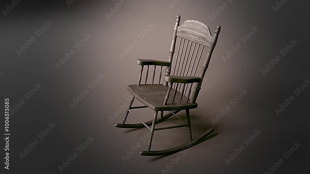 Haunted Antique Rocking Chair | 3D Animated Horror Render | Halloween ...