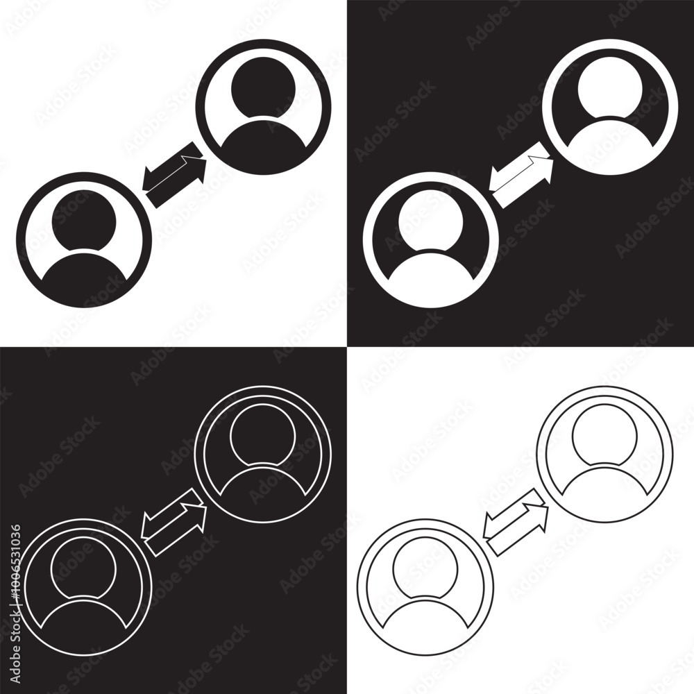 Change exchange icon arrows simple vector , transfer swap switch logo ...
