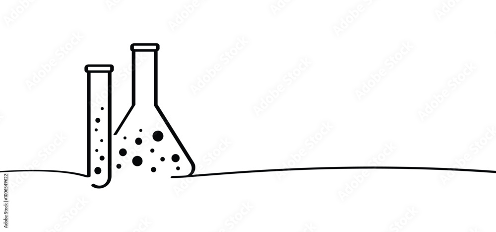 Conical Flask Assay tube, medical test tubes icon. Chemistry equipment ...
