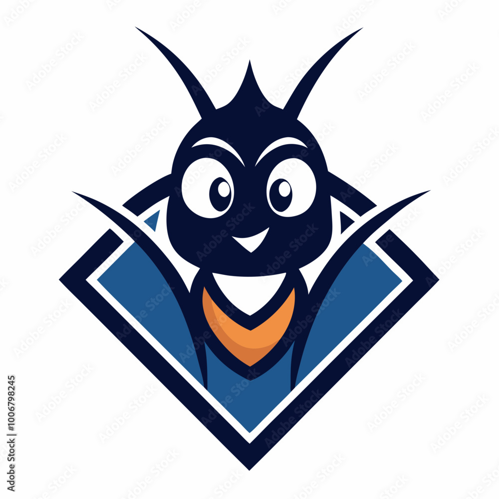 Vetor do Stock: Tick Mascot Logo Vector Illustration for SVG and Cricut ...