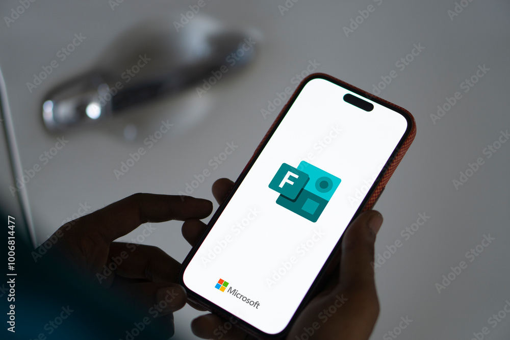 Dhaka, Bangladesh- 02 Oct 2024: Microsoft Forms logo is displayed on ...