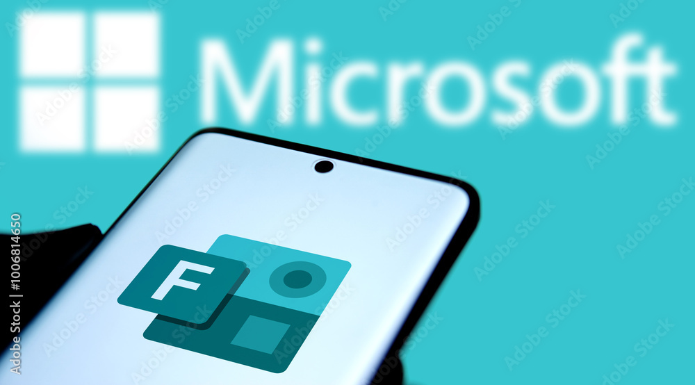 Dhaka, Bangladesh- 02 Oct 2024: Microsoft Forms logo is displayed on ...