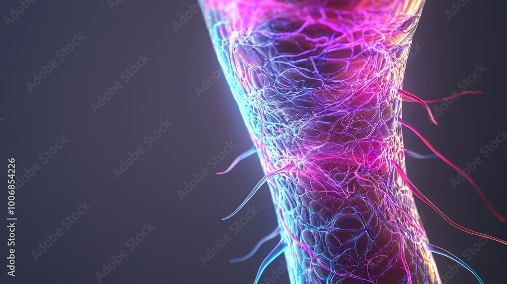 A side view of a leg with varicose veins, showing veins in different ...