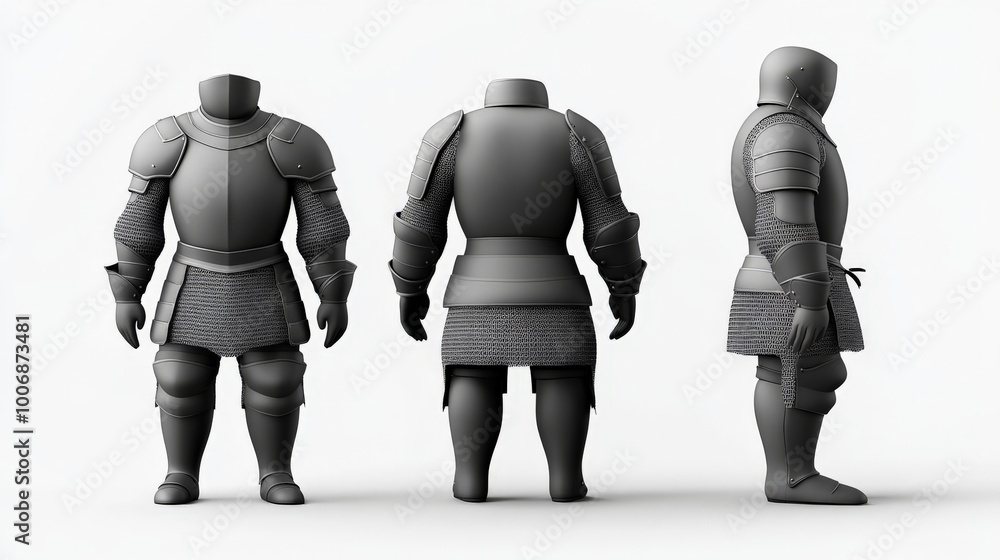 Knight in Shining Armor: A majestic illustration of a knight in full ...