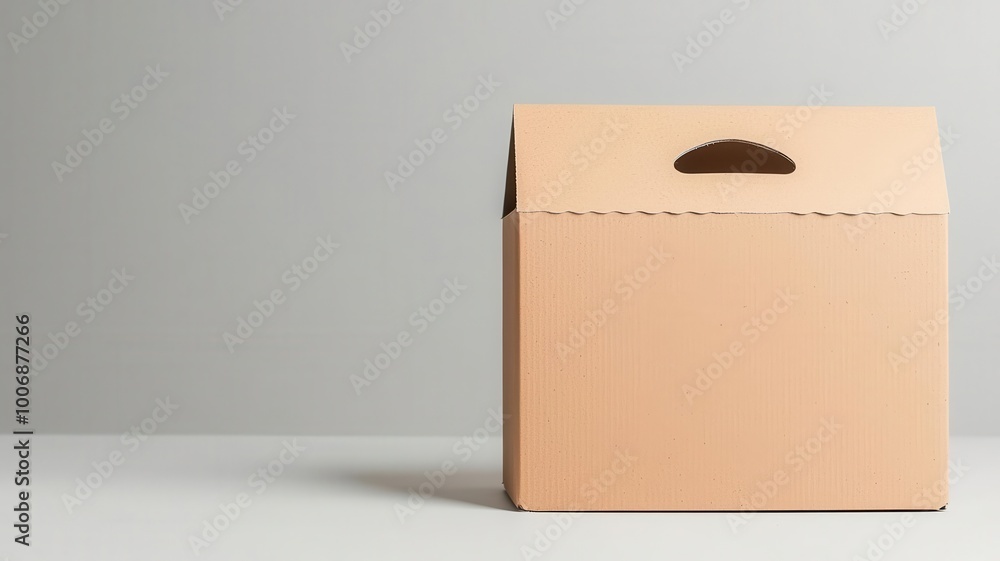Offset box with a perforated top for easy access, featuring no printing ...