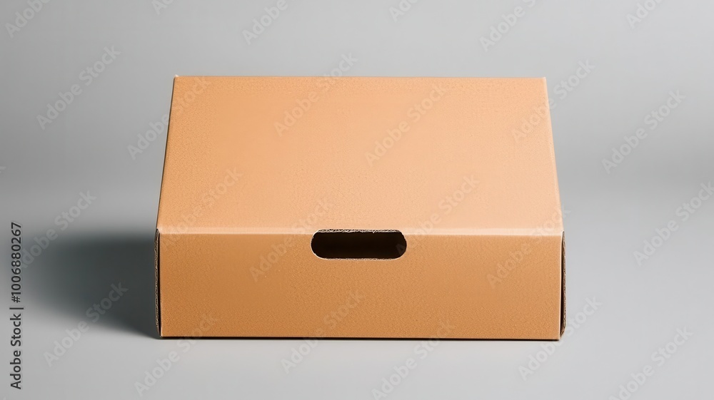 Offset box with an integrated pull tab for quick access, maintaining a ...