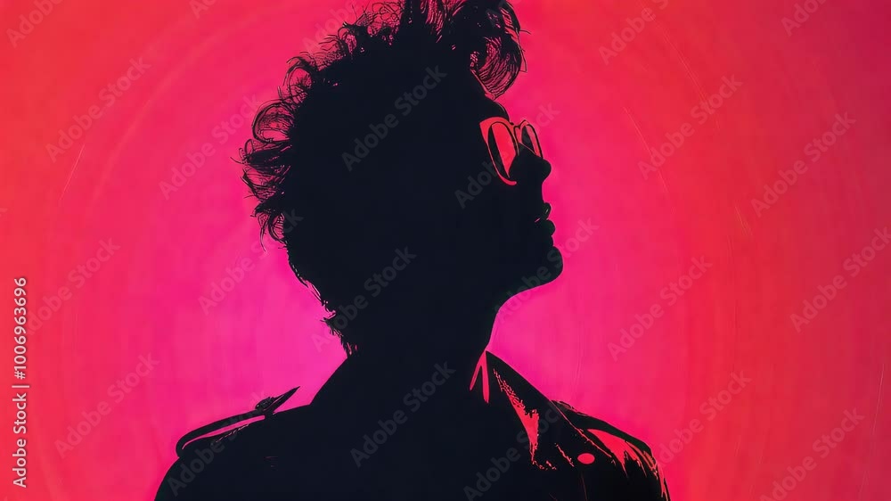 Pop Culture Icons (Silhouette): A silhouette of a figure resembling ...