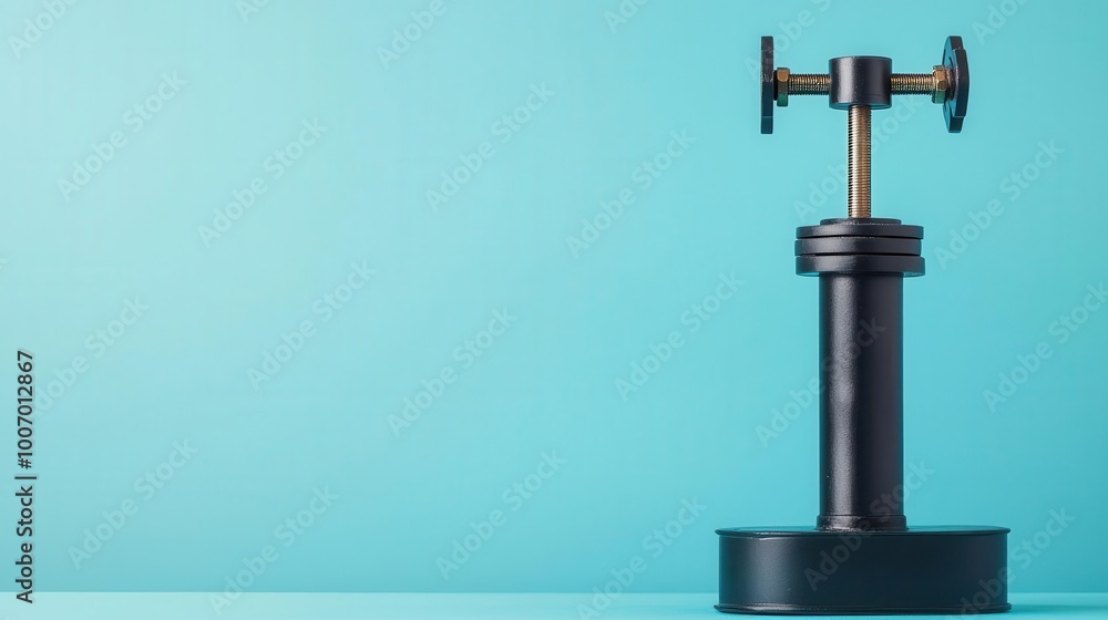 Digital model of a mechanical lever system with load and force data ...