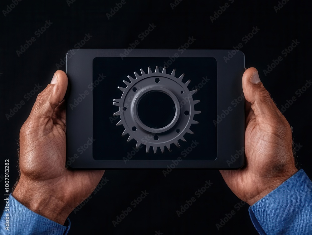 Engineers using augmented reality to fine-tune the mechanics of a ...