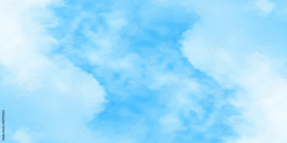 gradient light white sky background with fluffy clouds .Nature ...