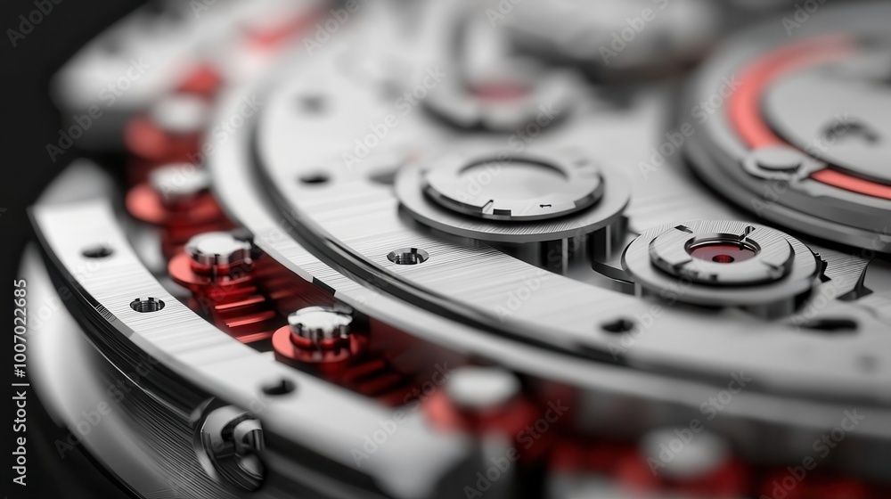 Photo & Art Print Exploded view of a machine's clutch system ...