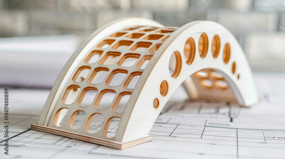 Architectural vision for a 3d bridge model project featuring detailed ...