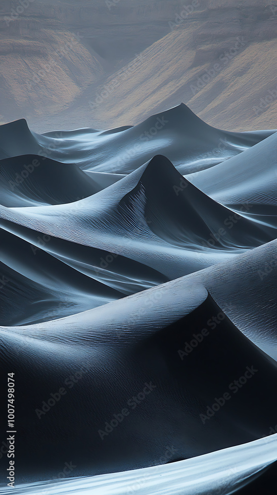 Serene Sands of the Black Desert: An ethereal landscape photograph ...